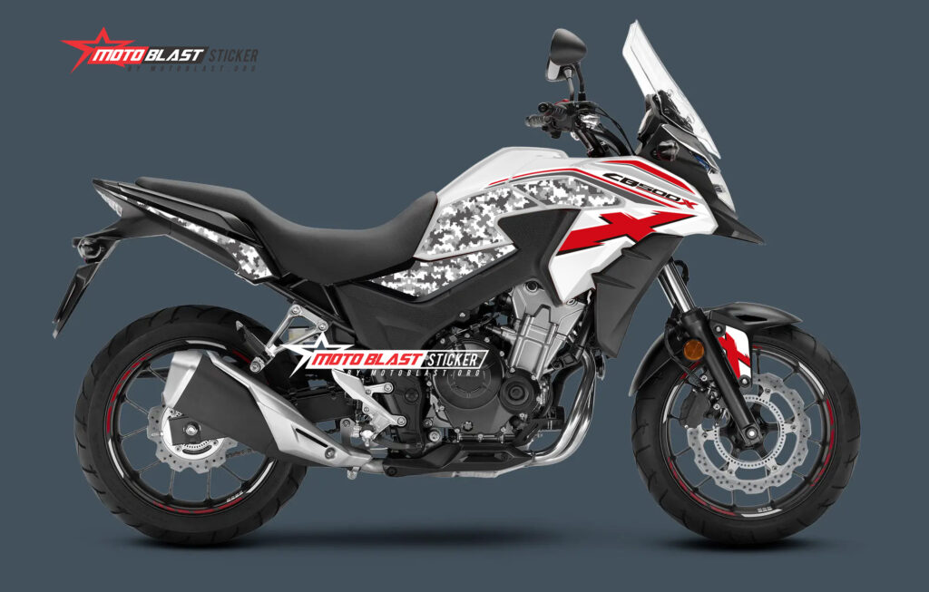 Modifikasi Striping Honda CB500X Camo digital - MOTOBLAST