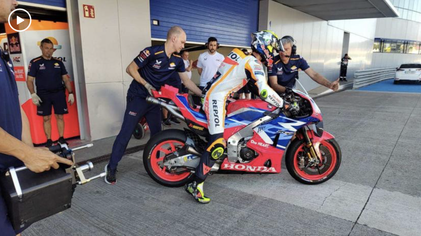 Inovasi baru para motor pebalap motogp di tes Jerez : HRC pake sasis ...