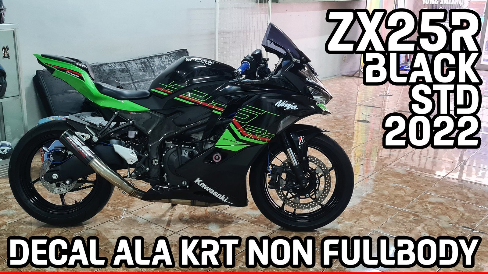 ZX-25R Black std 2022 jadi cakep dengan decal KRT buntut hijau - MOTOBLAST