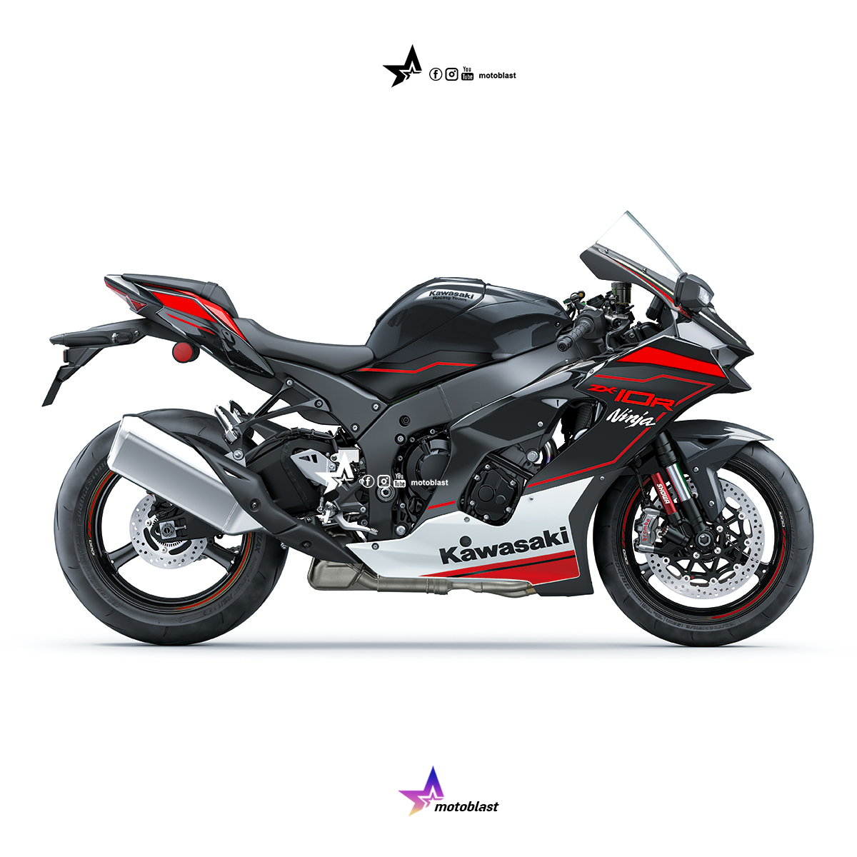 Modifikasi striping Kawasaki ZX-10R Black KRT - MOTOBLAST