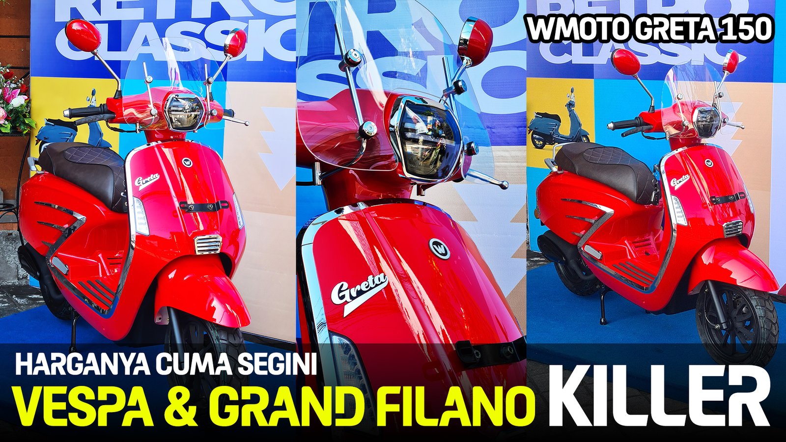 WMOTO GRETA 150 - Desain Retro Harga MURAH BANGET siap jegal Grand ...