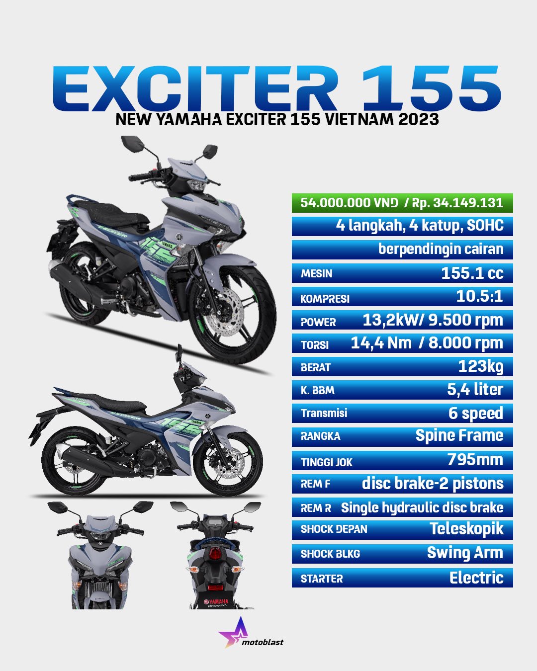 Yamaha MX King 155 versi 2023 resmi rilis, ada port charger nya - MOTOBLAST