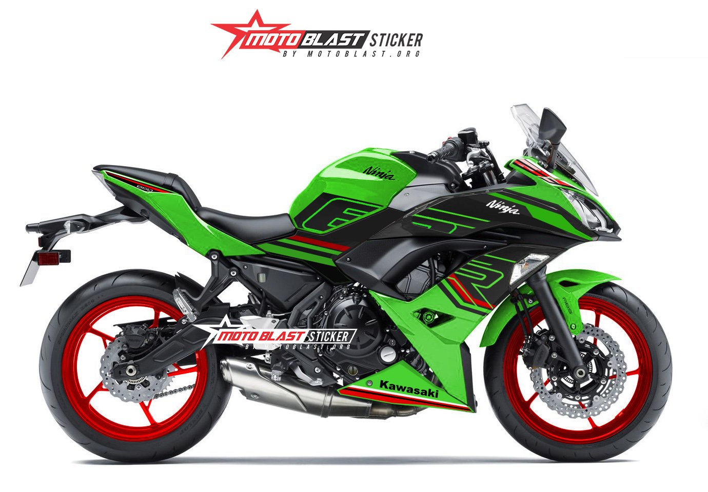 Modifikasi Striping Kawasaki Ninja 650R KRT 2023 - MOTOBLAST