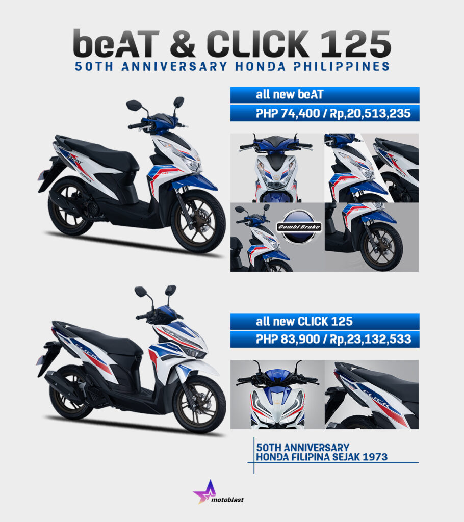 Honda rilis new beAT dan Vario 125 versi 50th Anniversary - MOTOBLAST