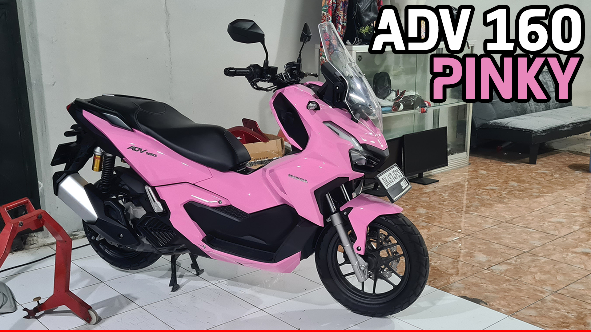 Video Hasil Honda ADV 160 Full wrapped stiker Pinky Boy - MOTOBLAST