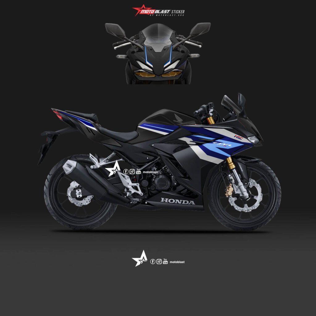 Modifikasi Striping Honda New CBR150R 2023 GP black version - MOTOBLAST