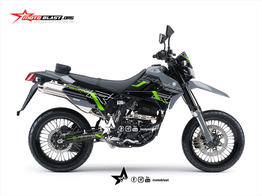 Modifikasi Striping Kawasaki Dtracker 250 Wintertest wsbk - MOTOBLAST