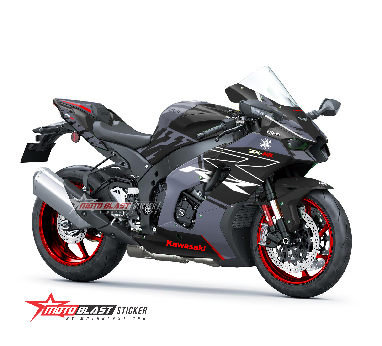 Modifikasi Striping Ninja ZX10R Black RR - MOTOBLAST