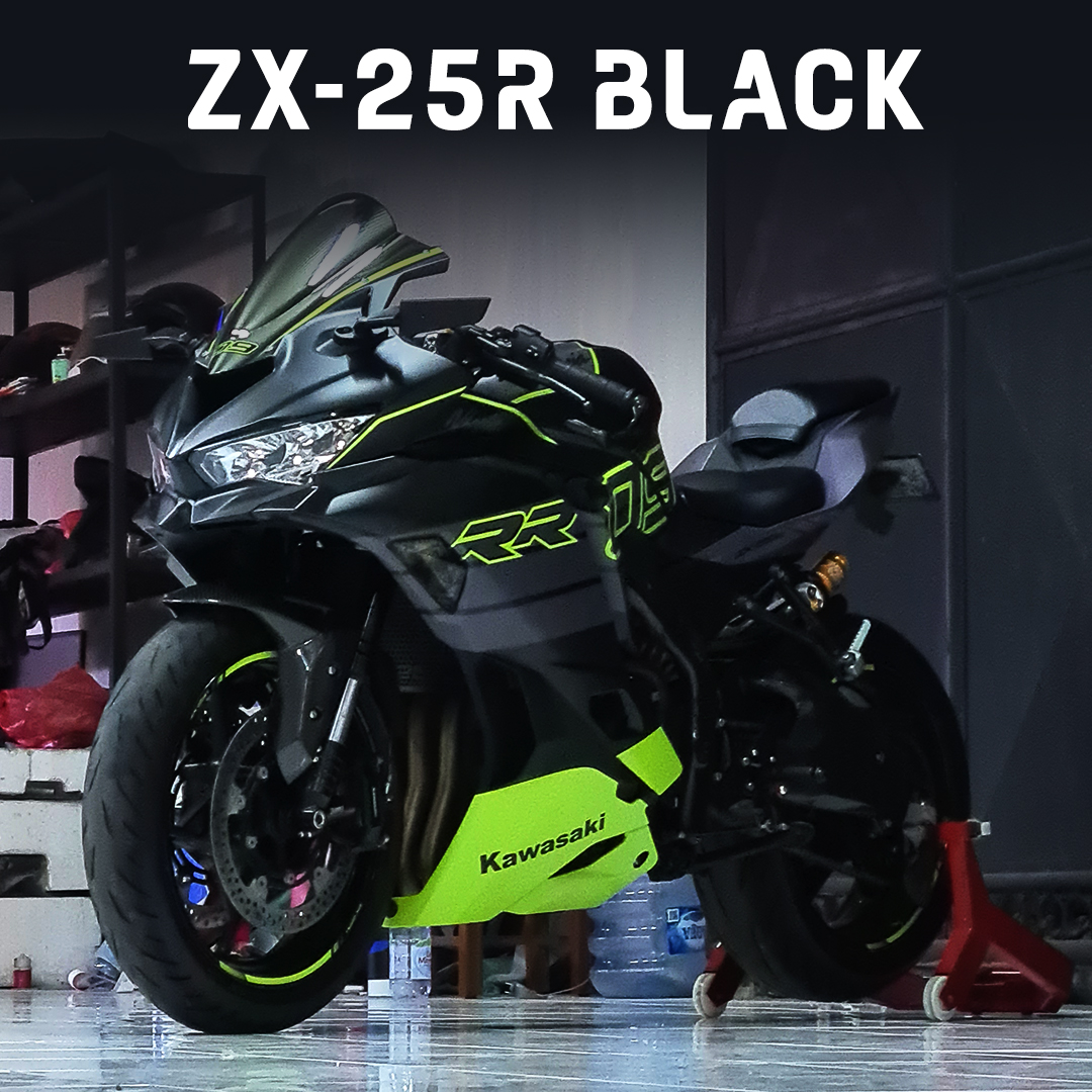 ZX25R Black std jadi Kueren gini! cuma modal decal saja di motoblast ...