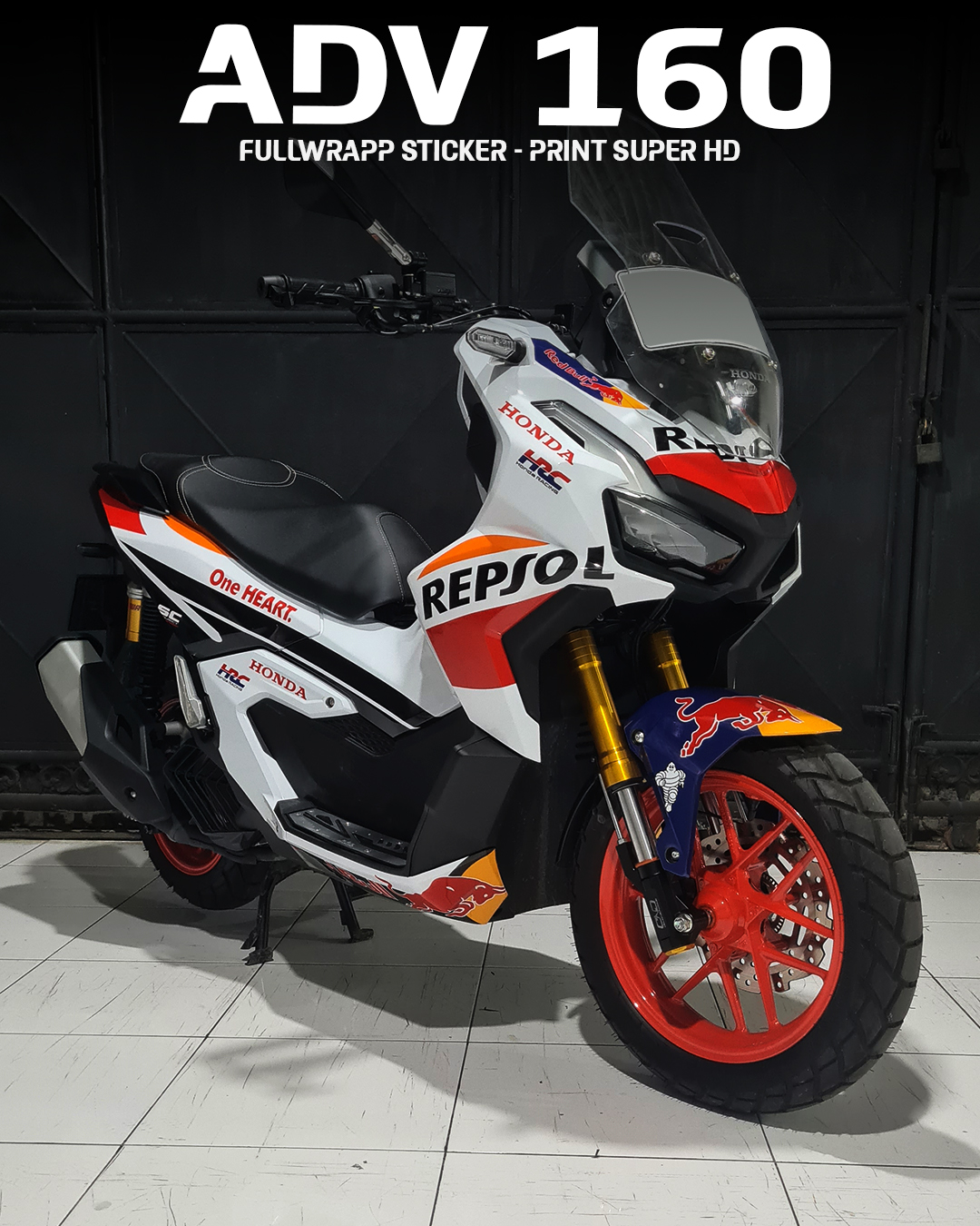 HONDA ADV 160 REPSOL EDISI WARNA PUTIH - MOTOBLAST