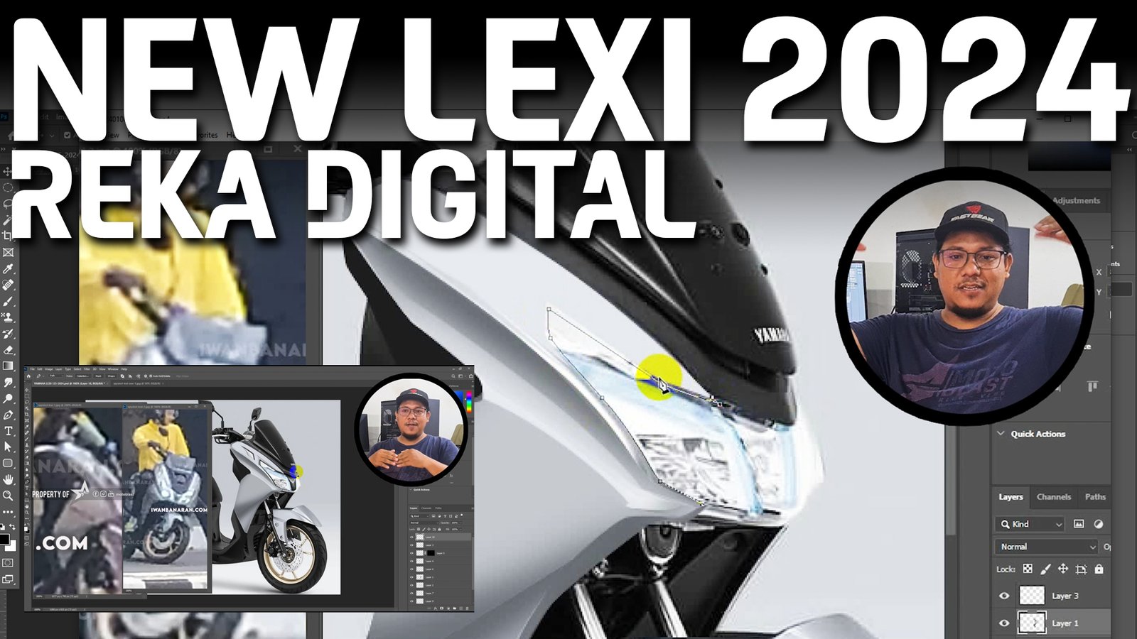 Reka Digital Yamaha Lexi terbaru 2024 - MOTOBLAST