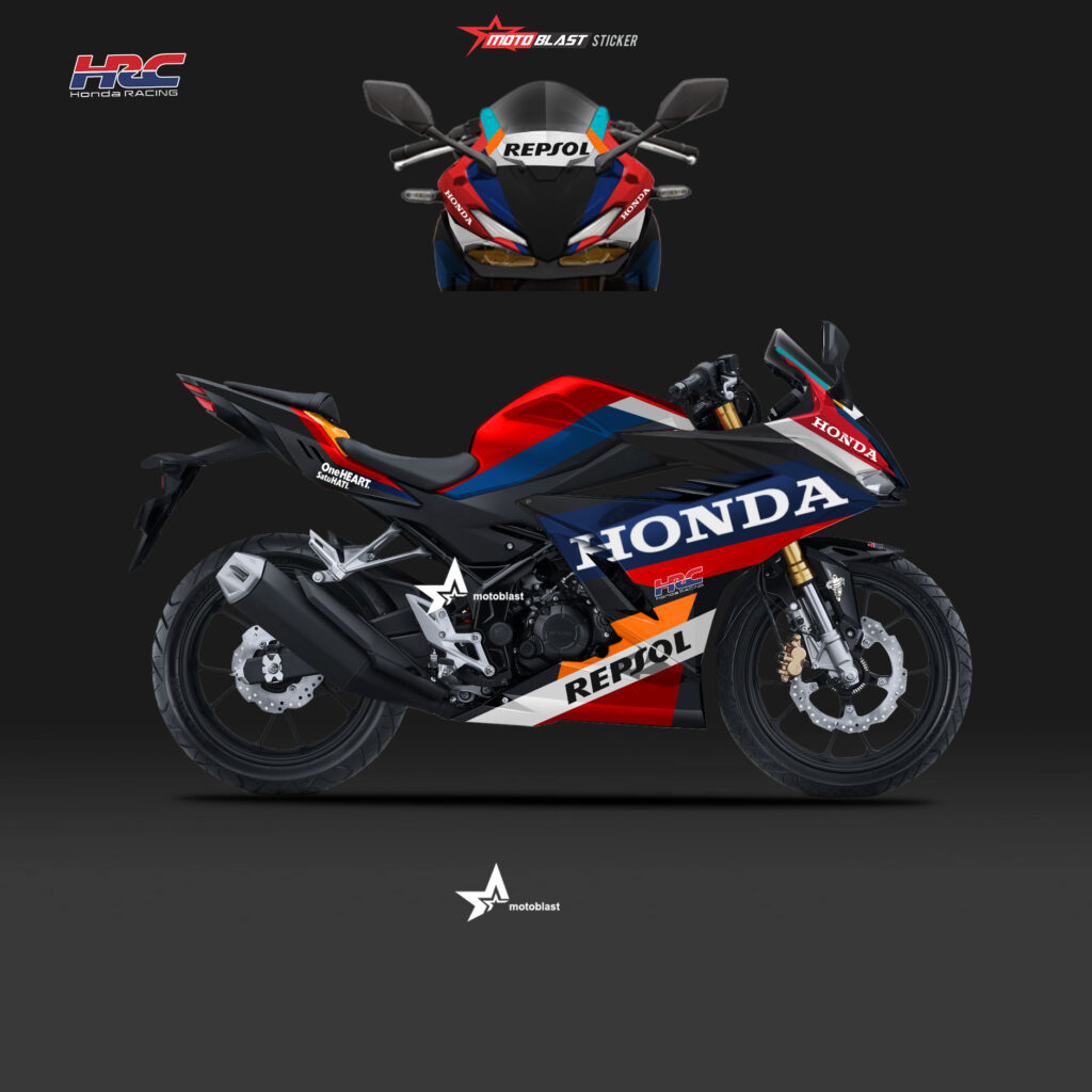 Modifikasi Striping Honda New CBR150R Honda Repsol 2024 motogp tim ...