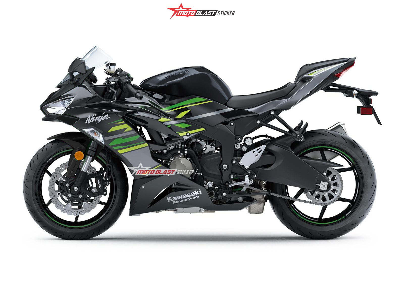 Modifikasi Striping Ninja ZX6R 2019 Black KRT - MOTOBLAST