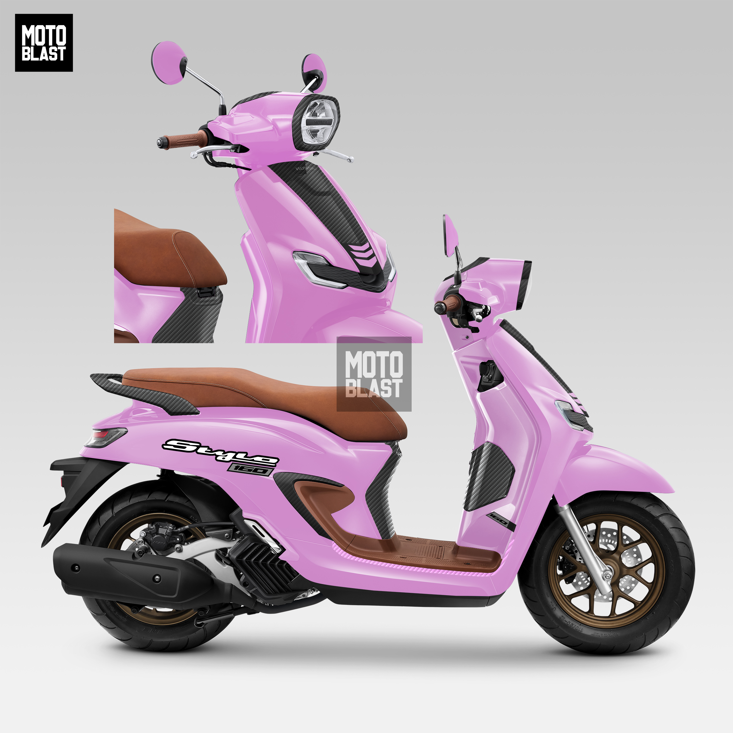 Modifikasi Striping Honda Stylo 160 Pinky - MOTOBLAST