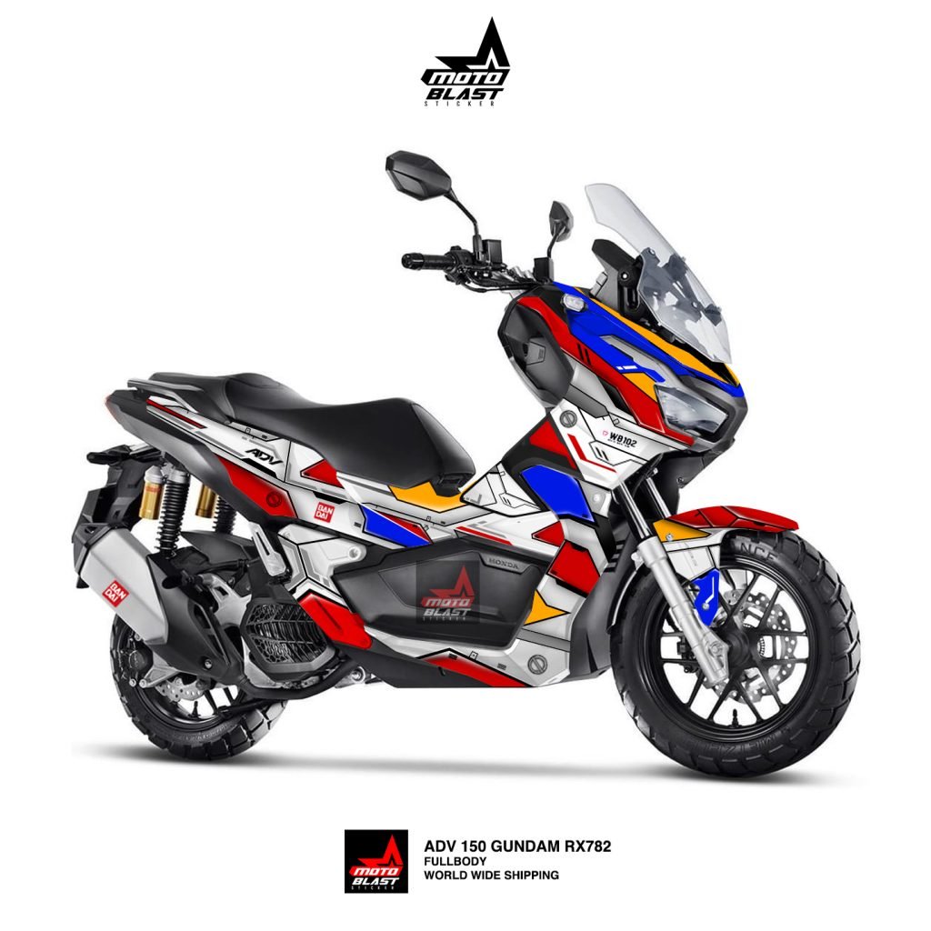 Modifikasi Striping Honda ADV 150 Gundam RX 782 - MOTOBLAST