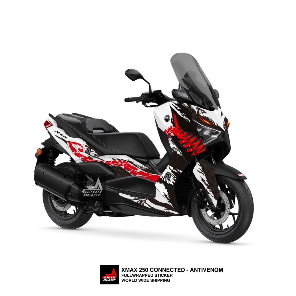 Modifikasi Striping Yamaha New Xmax 250 Connected Antivenom - MOTOBLAST