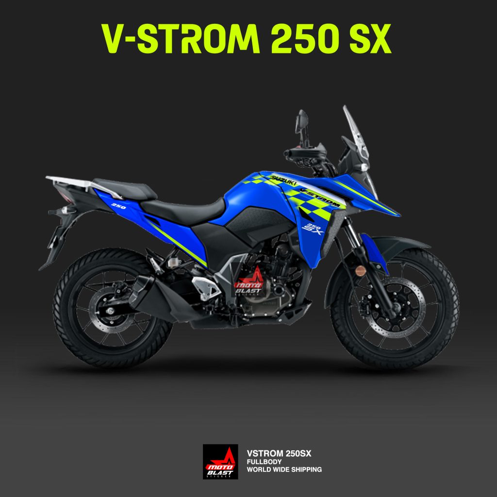 Modifikasi Striping Suzuki V-Strom 250 SX tema FXR 150 - MOTOBLAST