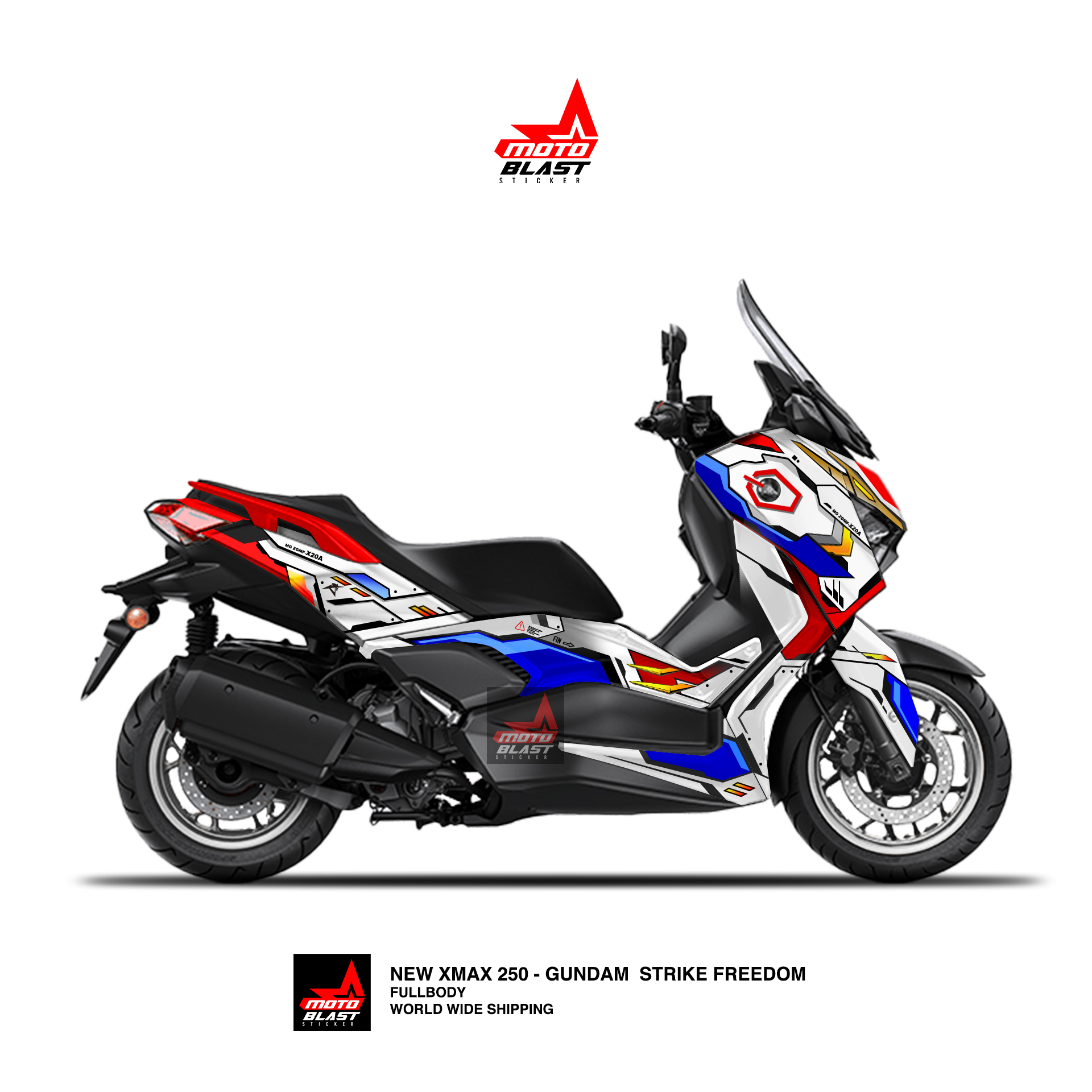 Modifikasi Striping Yamaha Xmax 250 Supermaxi 2 - MOTOBLAST