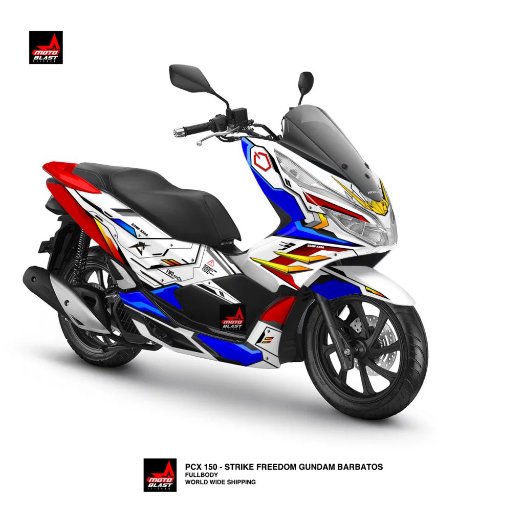 Modifikasi Striping Honda PCX 150 Gundam Barbatos - MOTOBLAST