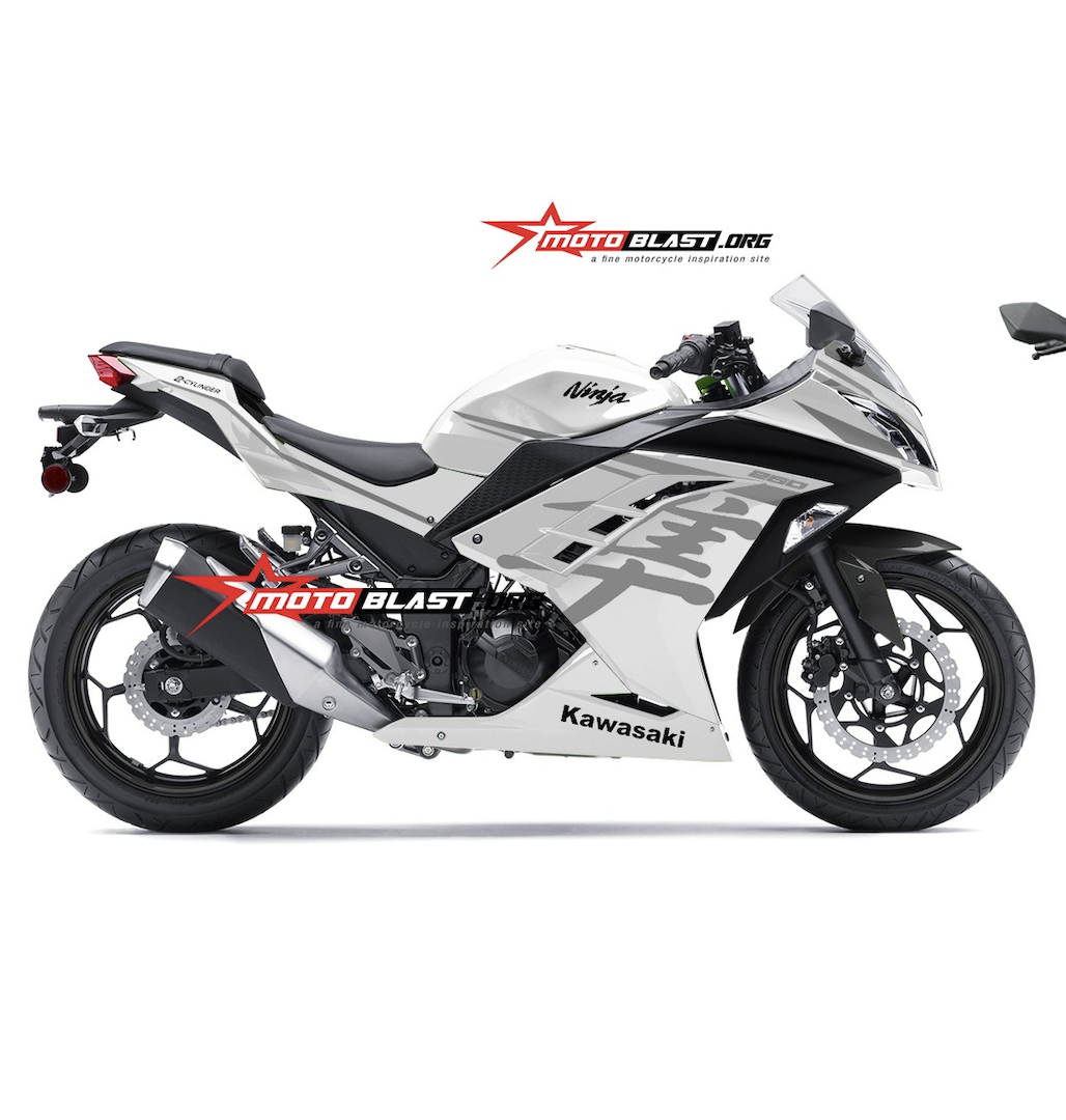 Modifikasi Striping Kawasaki Ninja 250R Fi Hayabusa - MOTOBLAST