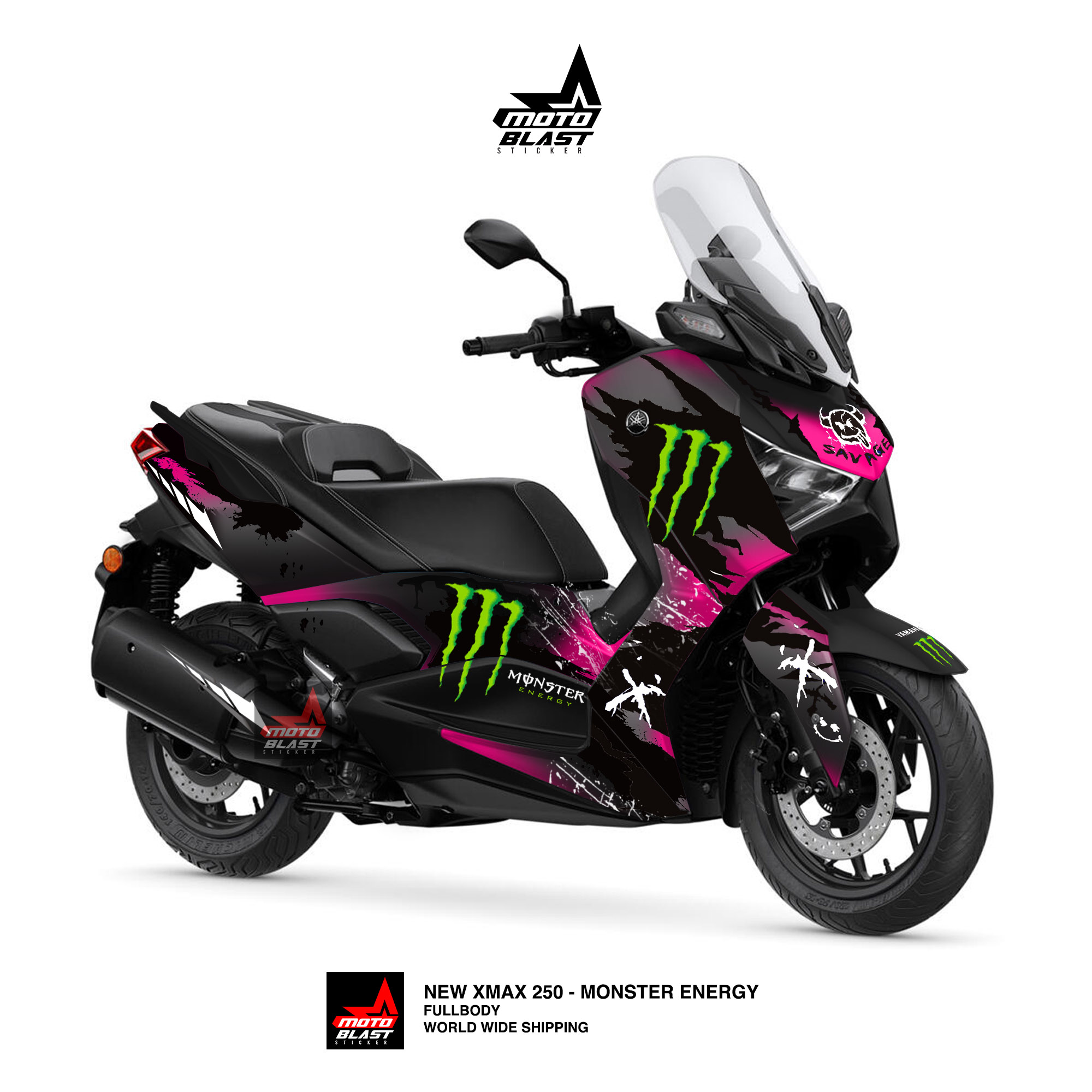 Modifikasi Striping Yamaha Xmax 250 sunmoon wintertest Red Version ...