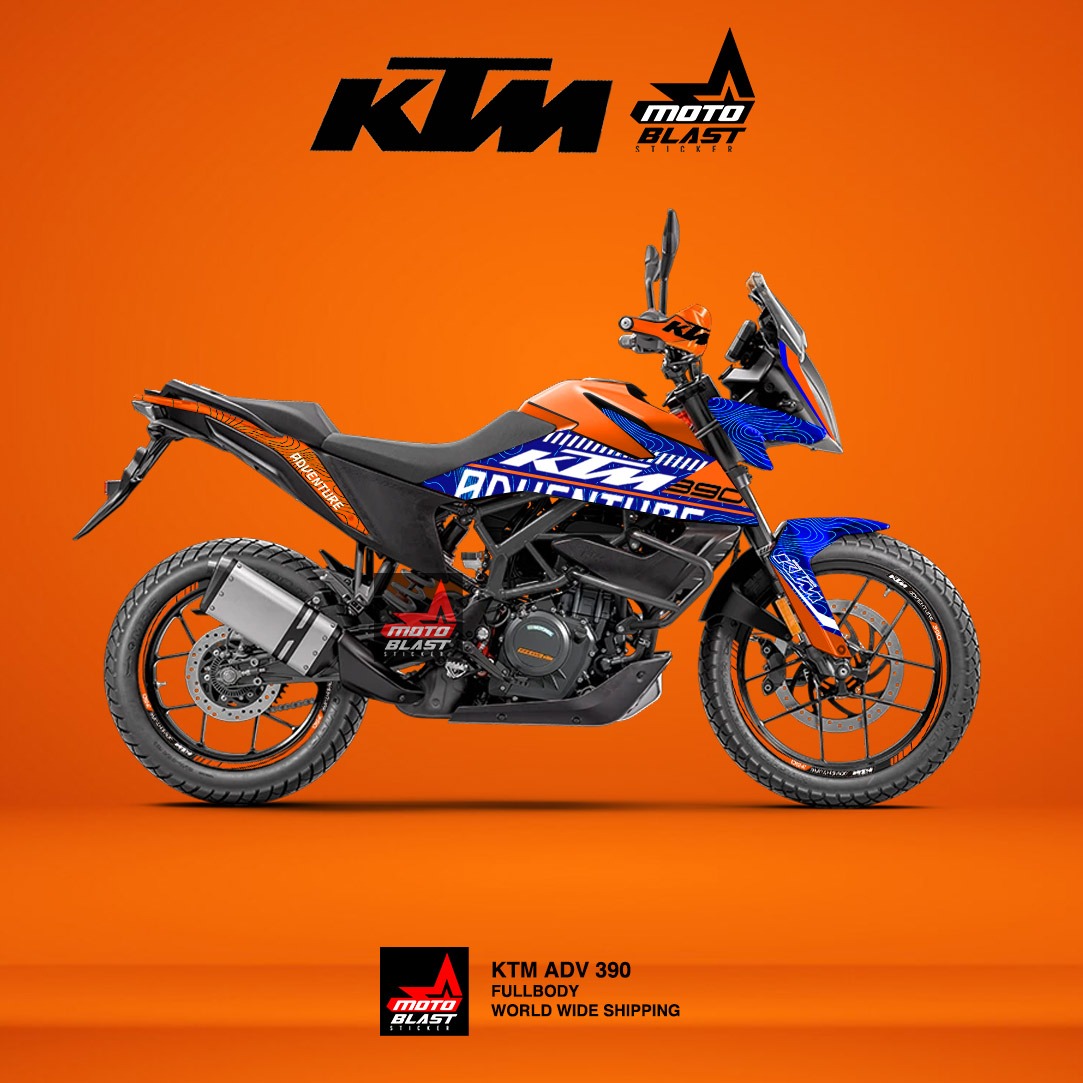 Modifikasi striping KTM Adv 390 livery Topography - MOTOBLAST