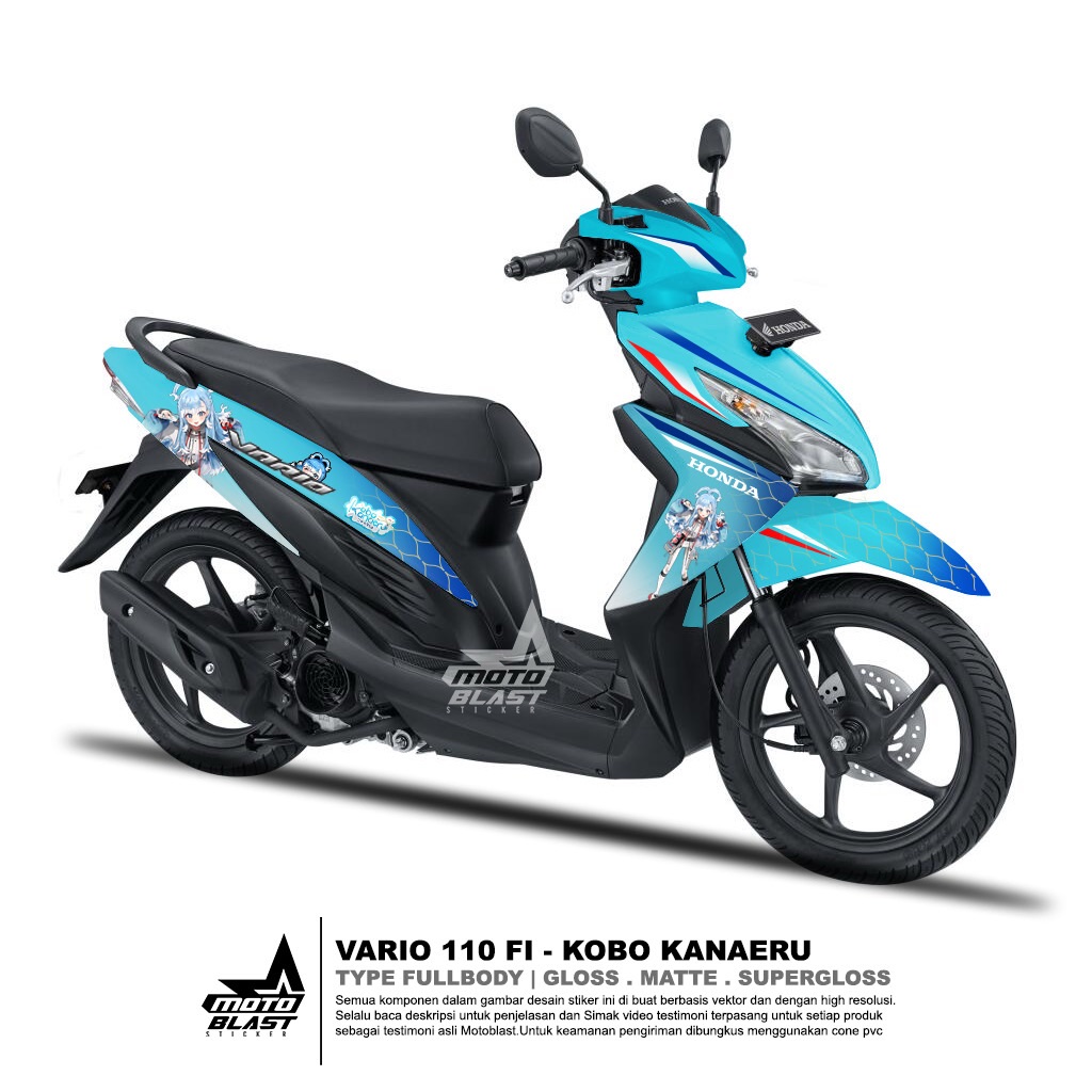 Modifikasi striping Honda Vario 110 Fi Kobo Kanaeru - MOTOBLAST