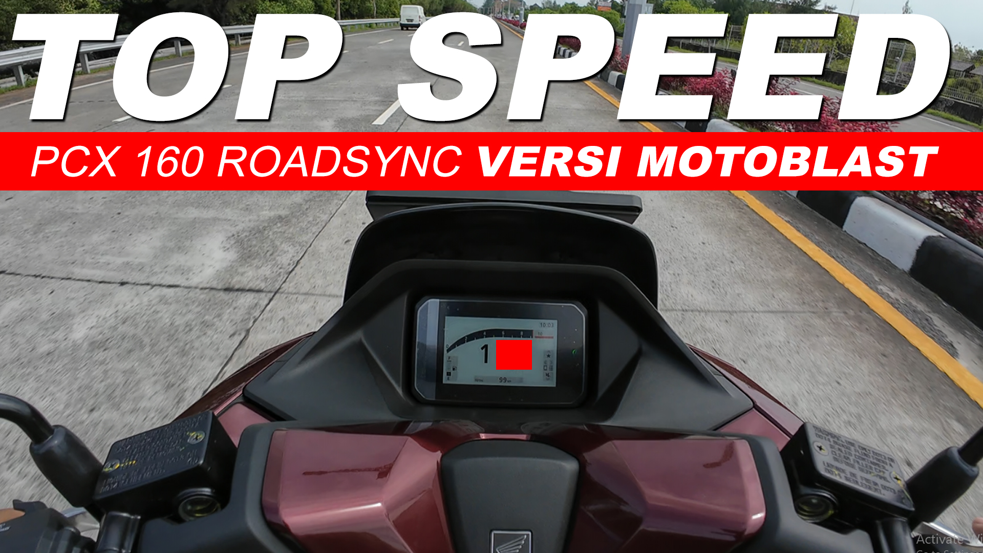 Segini TOP SPEED Honda PCX 160 Roadsync!!! - MOTOBLAST