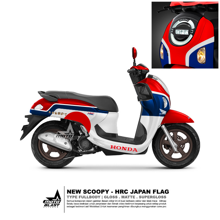 Modifikasi striping Honda New scoopy 2025 tema fireblade - MOTOBLAST