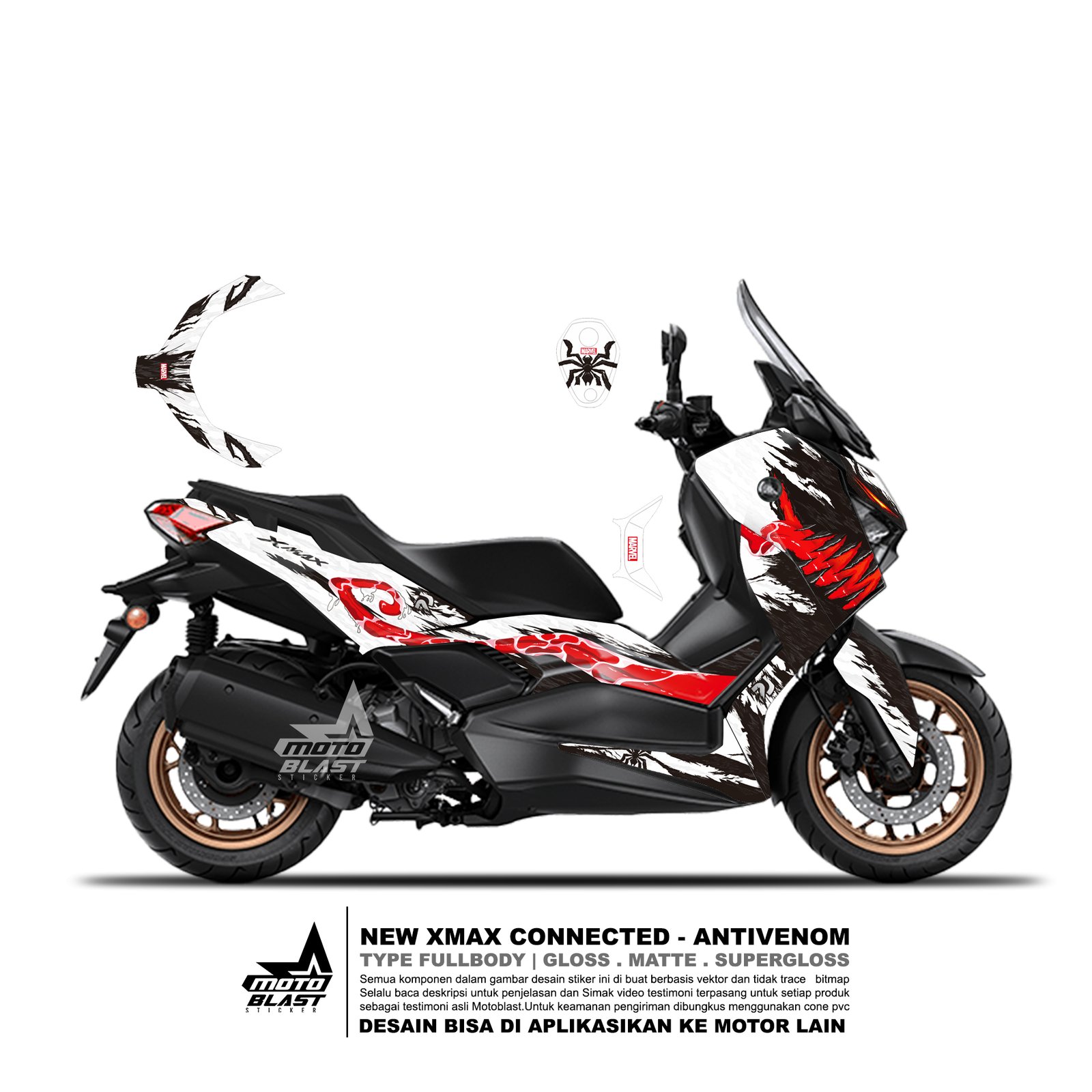 Modifikasi Yamaha Xmax 250 VR46 Project dari Bali - MOTOBLAST
