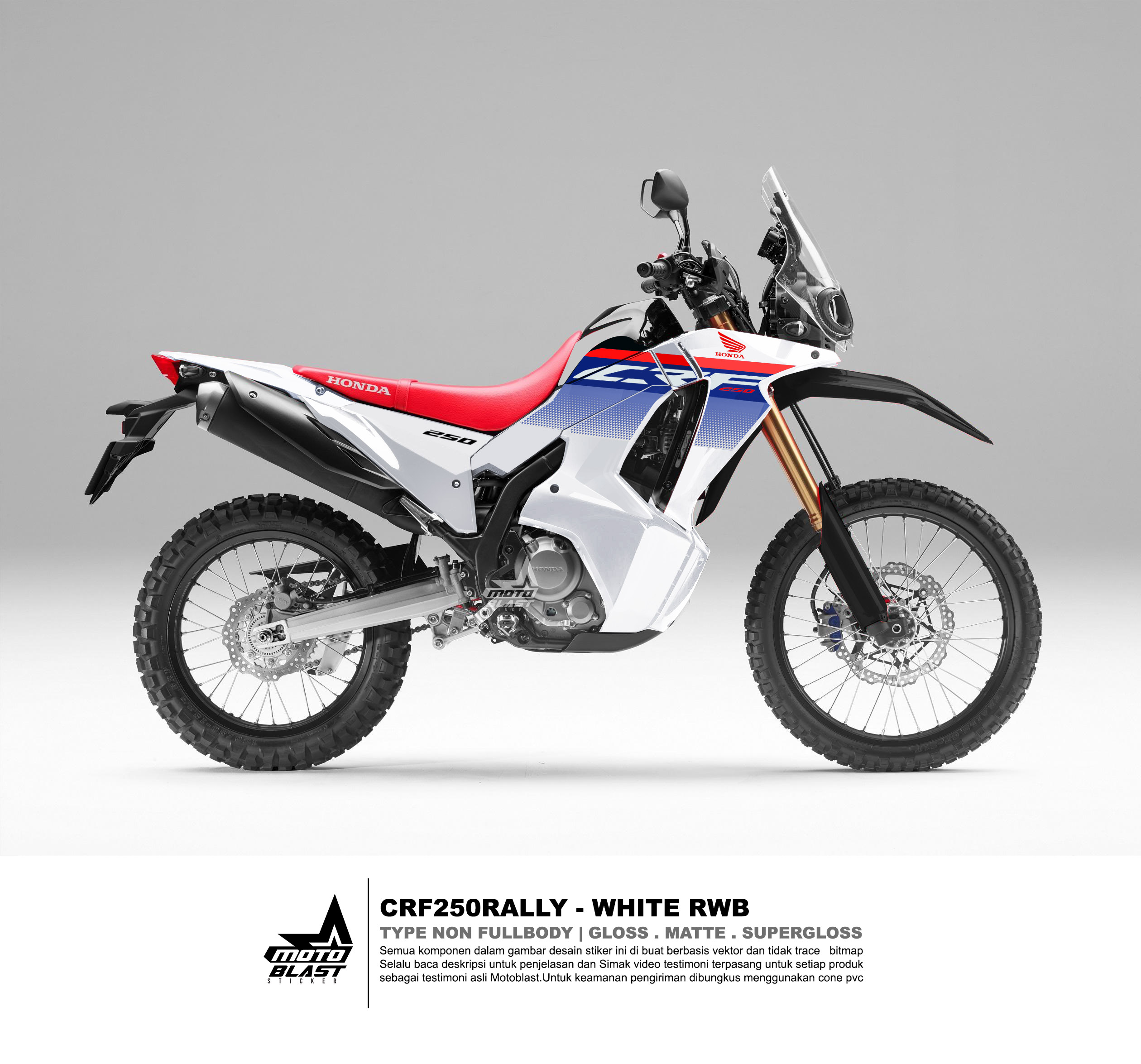 Honda CRF250 Rally RWB - MOTOBLAST