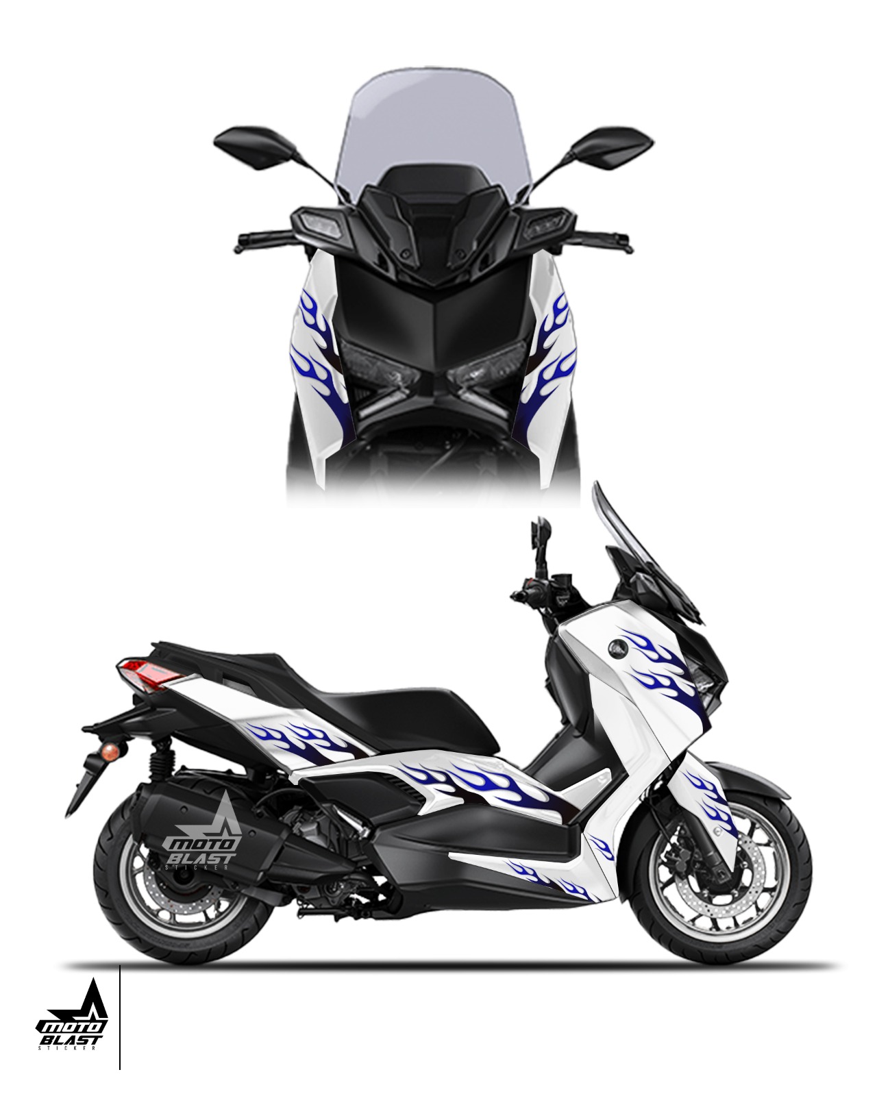 Modifikasi Striping Yamaha Xmax 250 livery Squad - MOTOBLAST