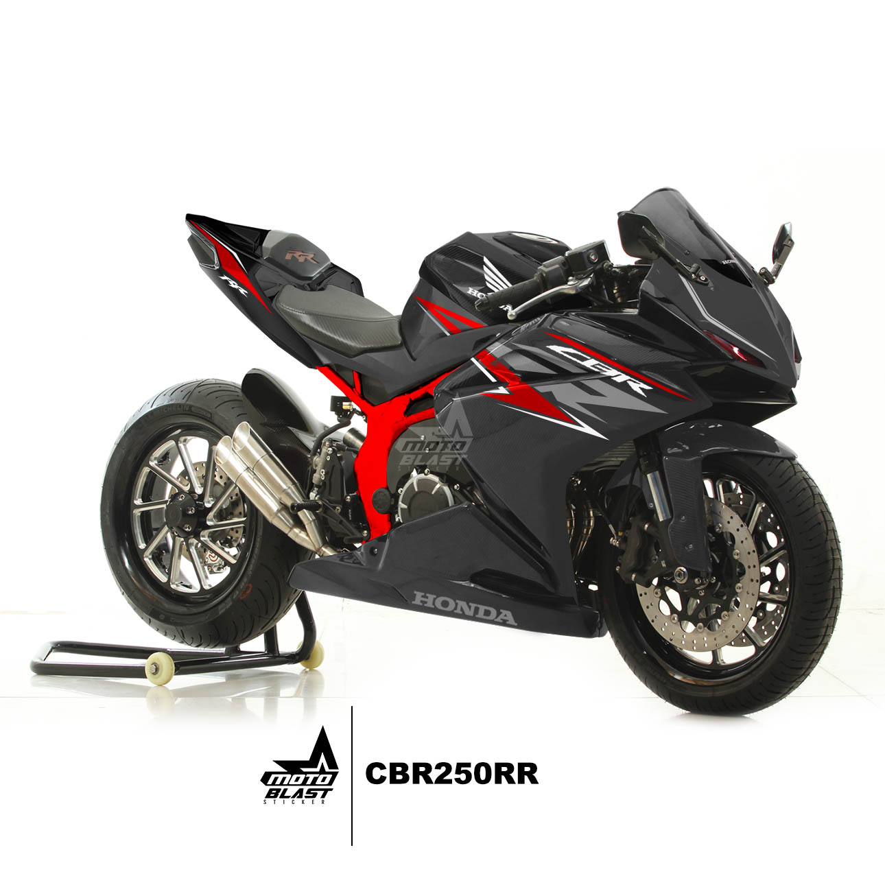 Modifikasi Striping Honda CBR250RR Black Strip - MOTOBLAST