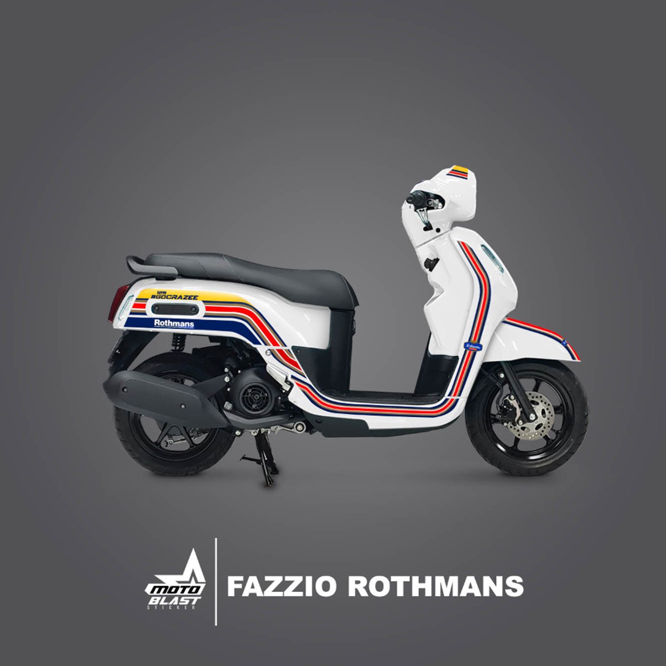 Modifikasi Striping Yamaha Fazzio Rothmans - MOTOBLAST