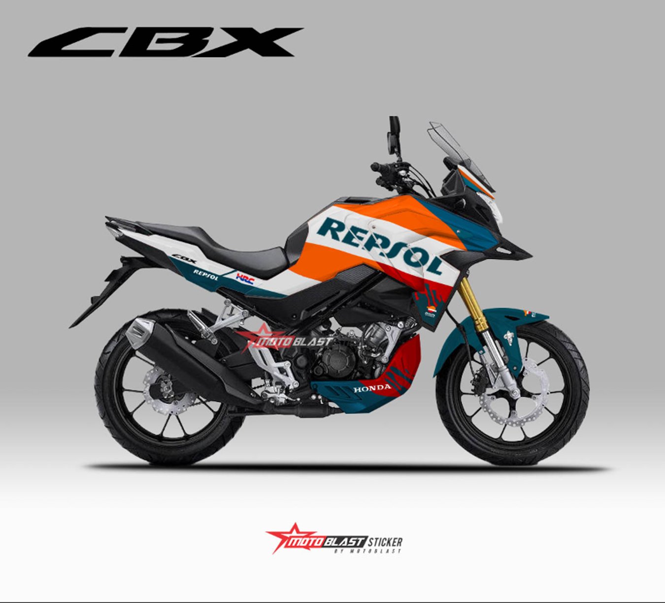Modifikasi striping Honda CB150X Livery Repsol NSR SP - MOTOBLAST
